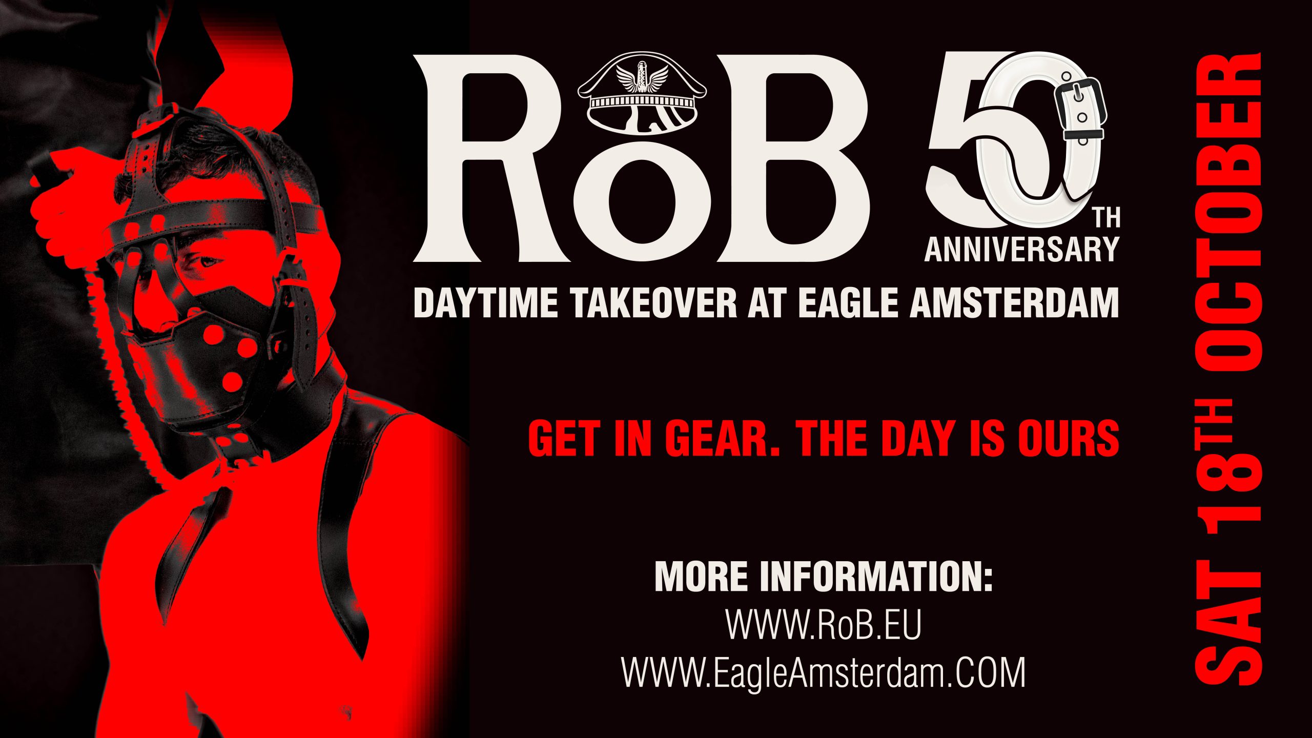 RoB 50th Daytime Takeover at Eagle Amsterdam – Leather & Fetish Pride Netherlands